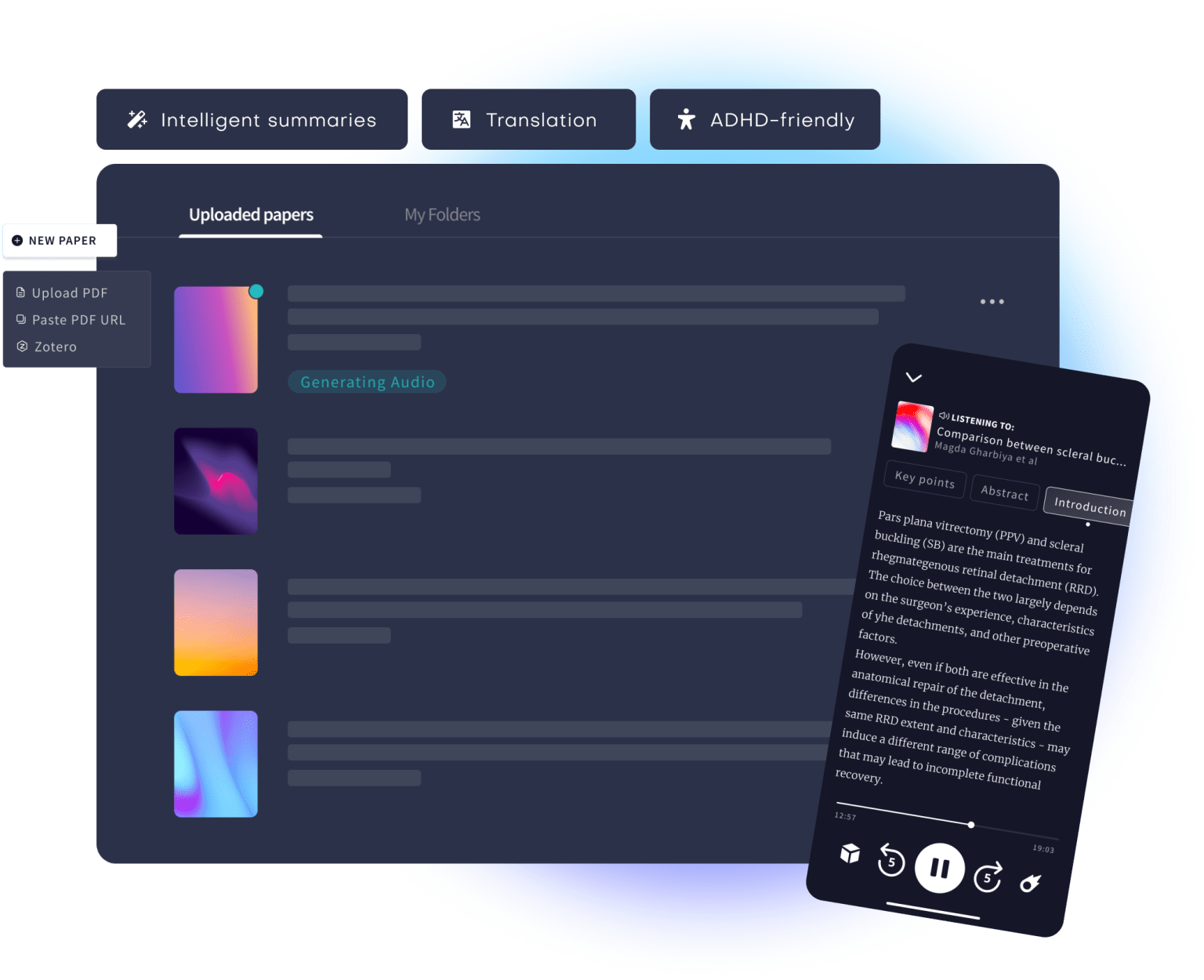 Audemic Scholar: Access any academic research via audio